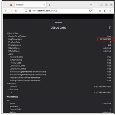 Starlink(スターリンク)のネットワーク、アンテナのIPアドレス、NATの仕様などを調べました | IIJ Engineers Blog